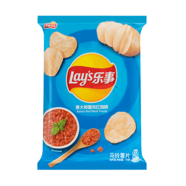 Lays Italian Red Meat - New Munchies