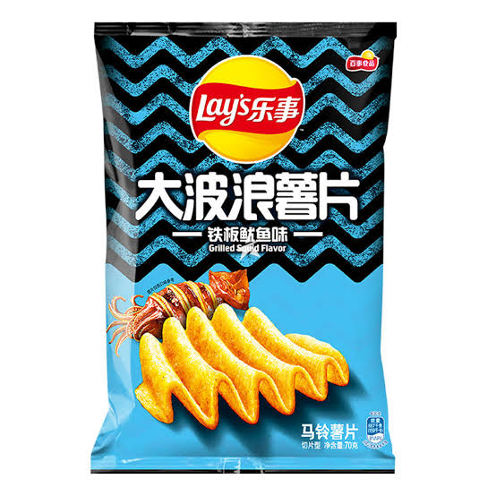 Lays Big Wave Sizzling Squid - New Munchies